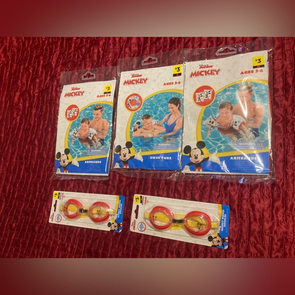 Disney | Swim | Disney Mickey Kids Swim Set Redyellow | Poshmark